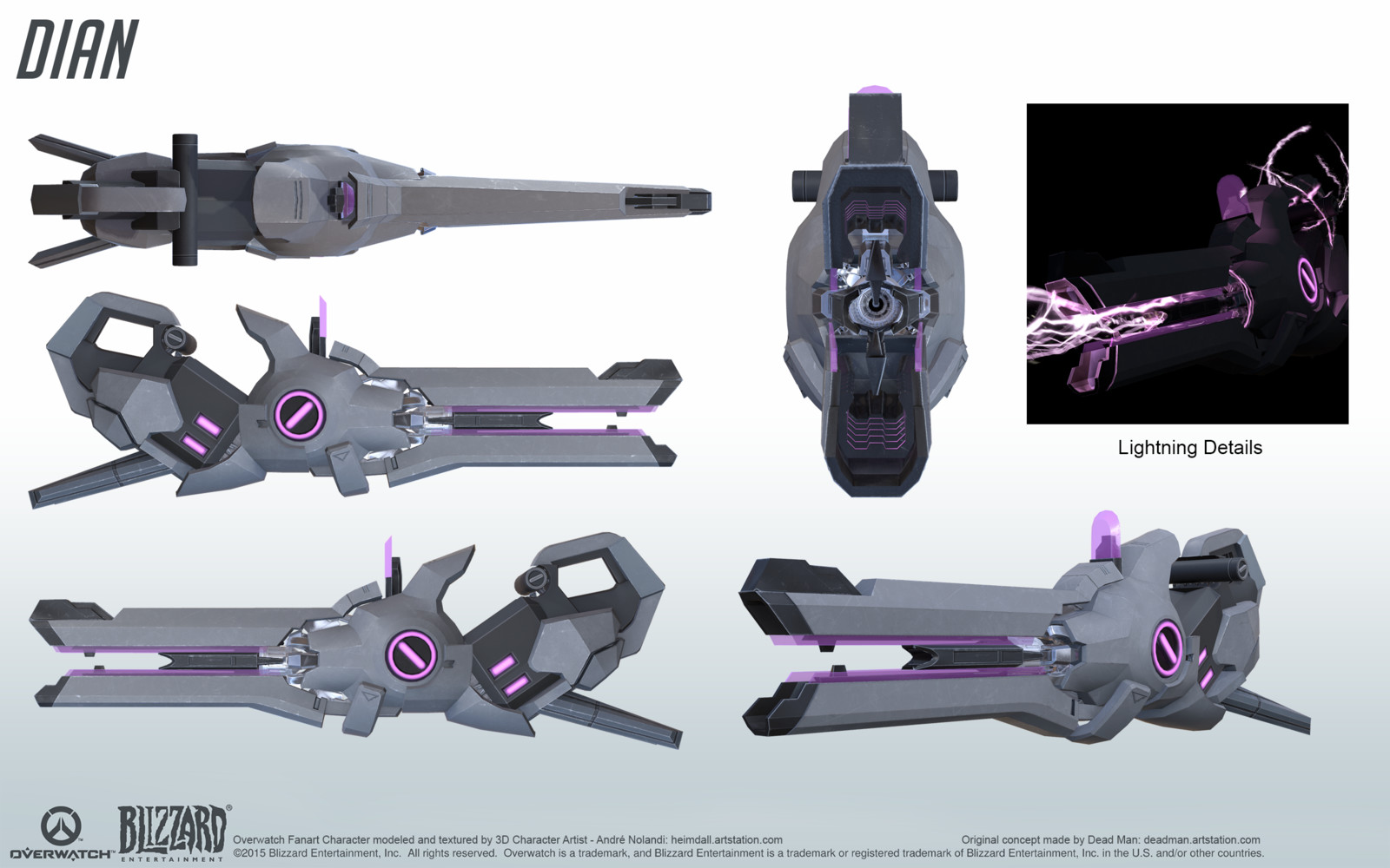André Nolandi - Dian - Lightning girl [Overwatch fanart]