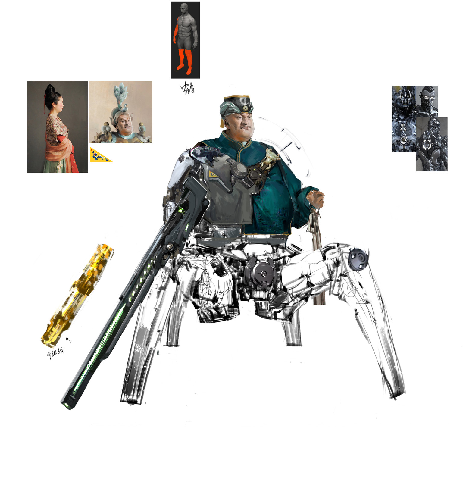 Chan Zuo - quick sketching and so some painting