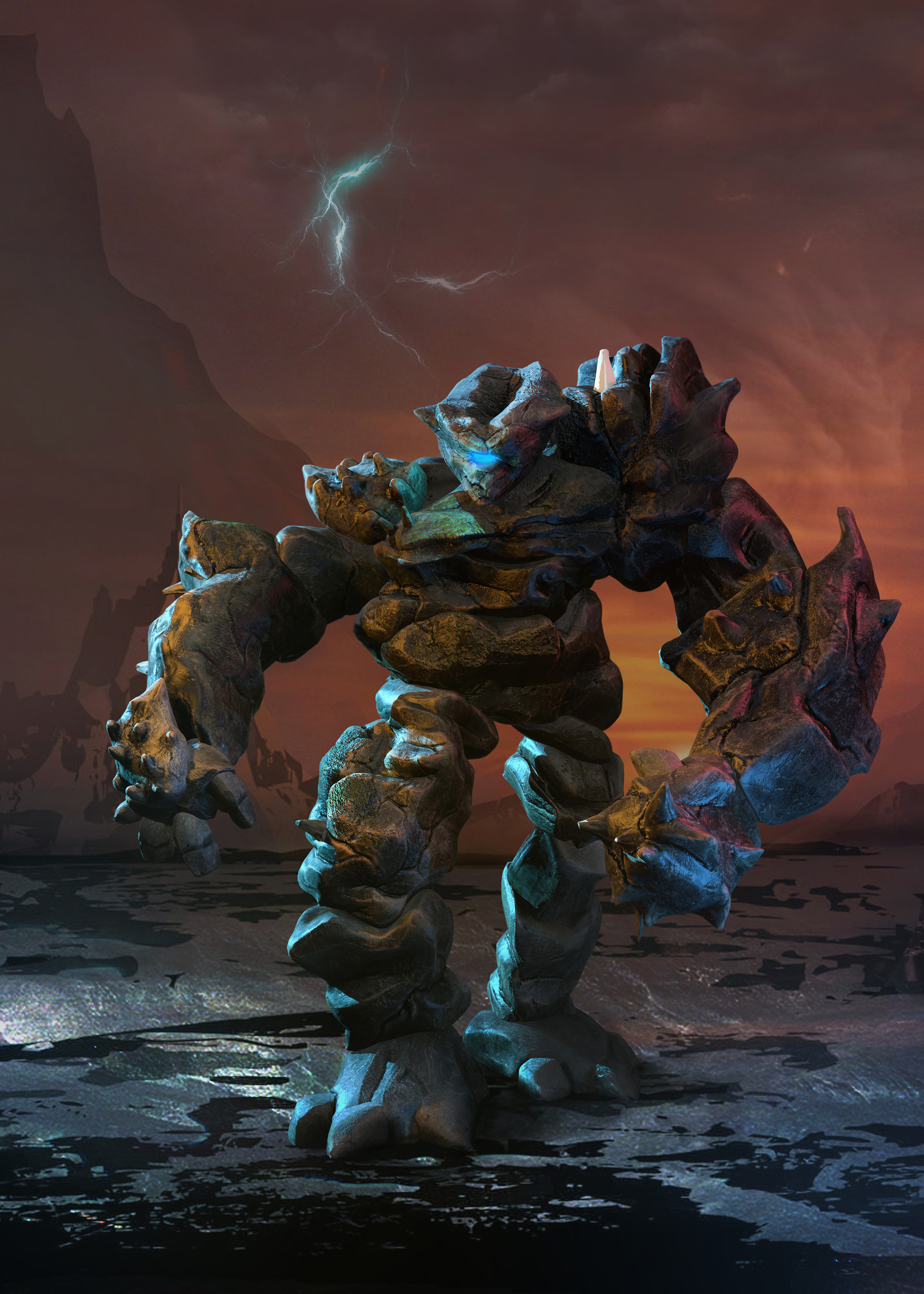 ArtStation - Elemental Character - Stone