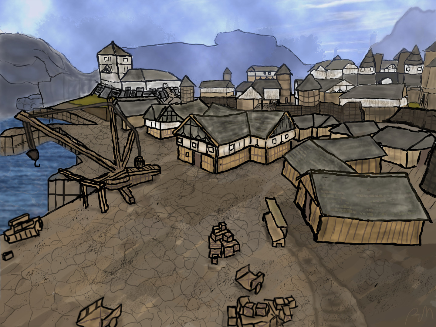 ArtStation - Khorinis from gothic 2