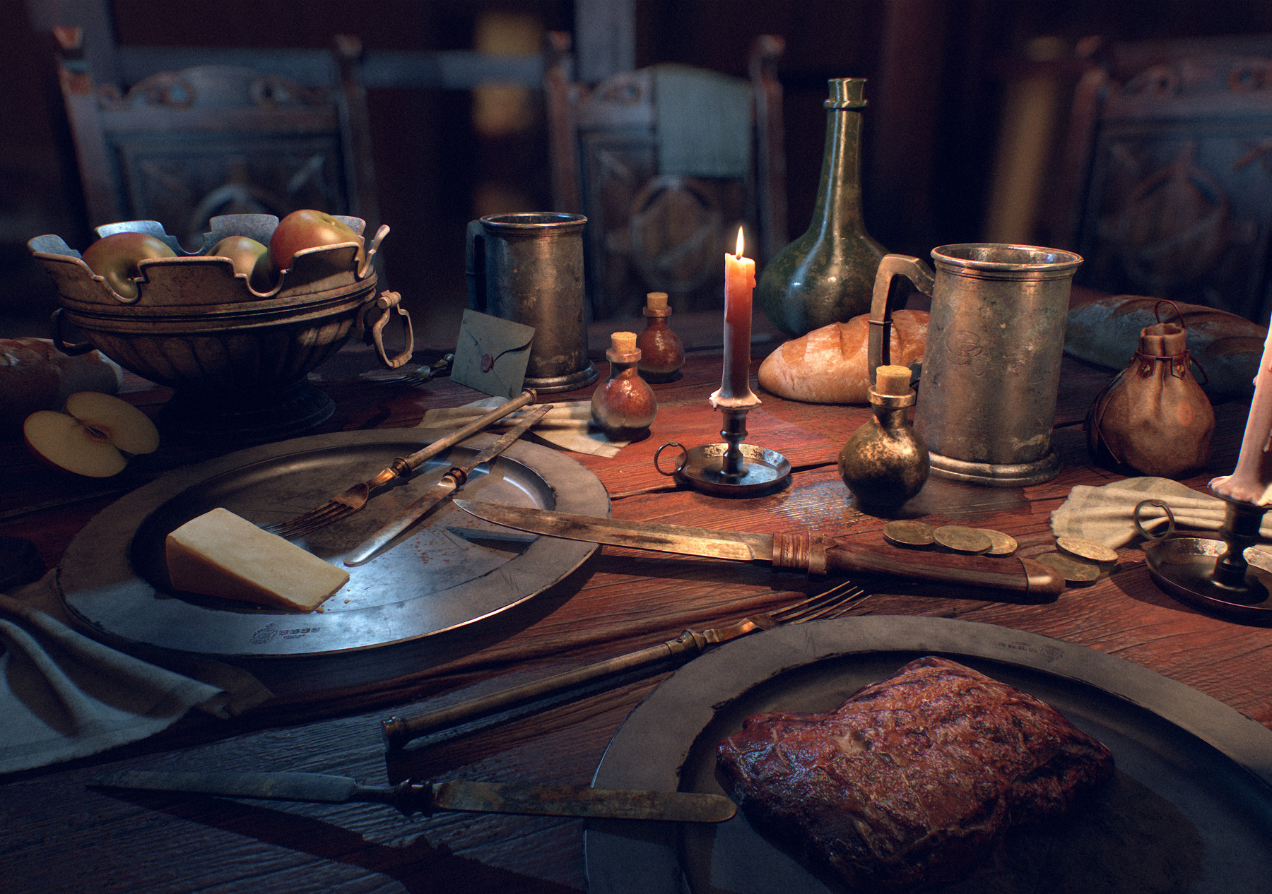 ArtStation - Tavern Setting
