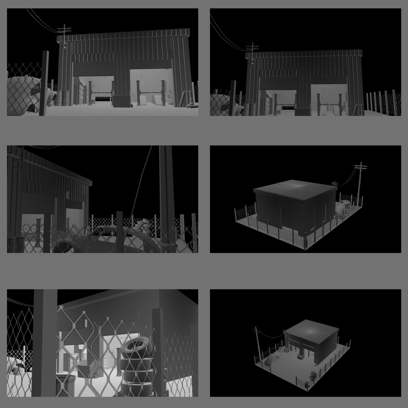 samson samuel - Exterior and Interior Environment of a Car Workshop.