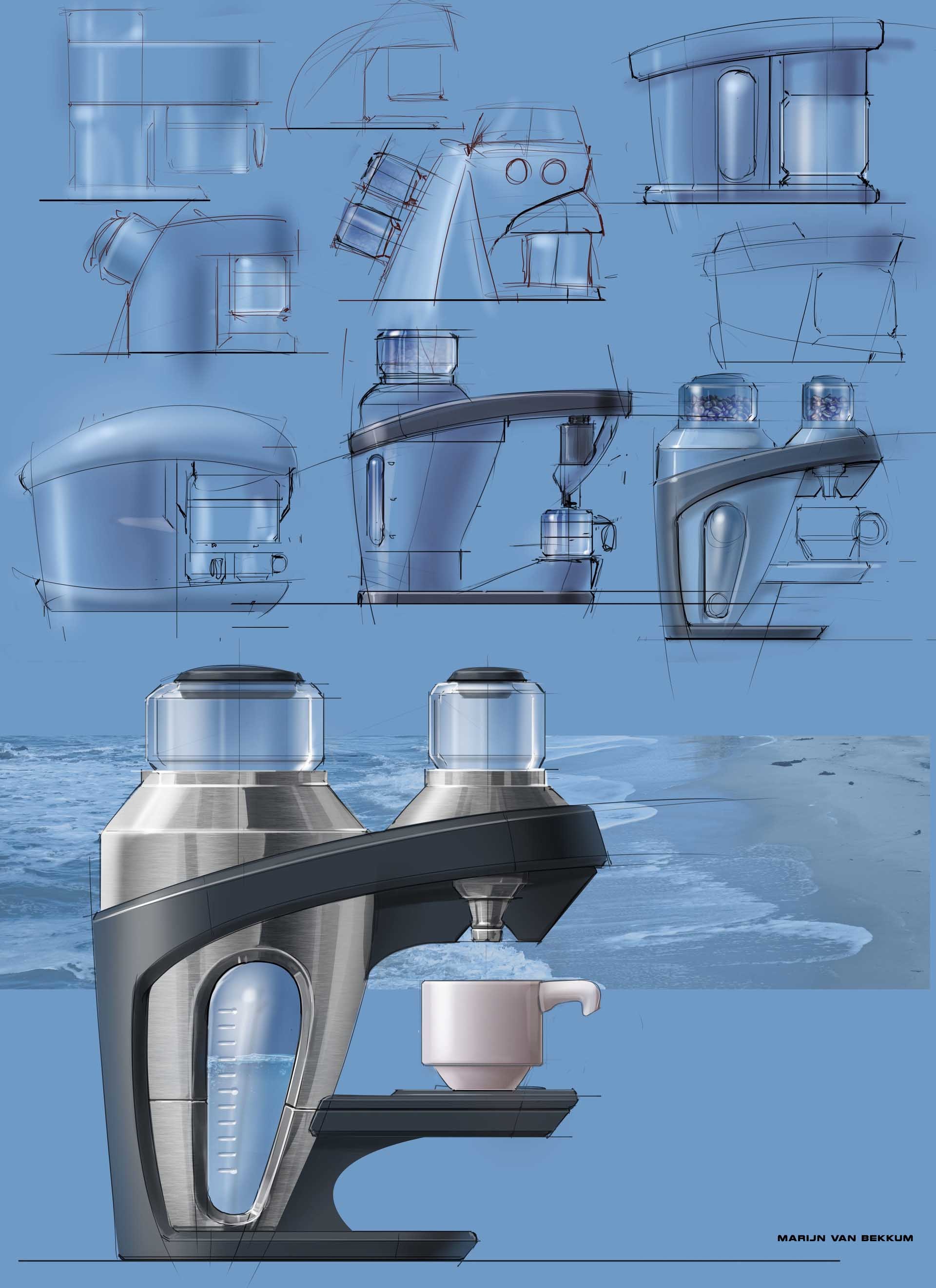 ArtStation - Coffee machine sketching