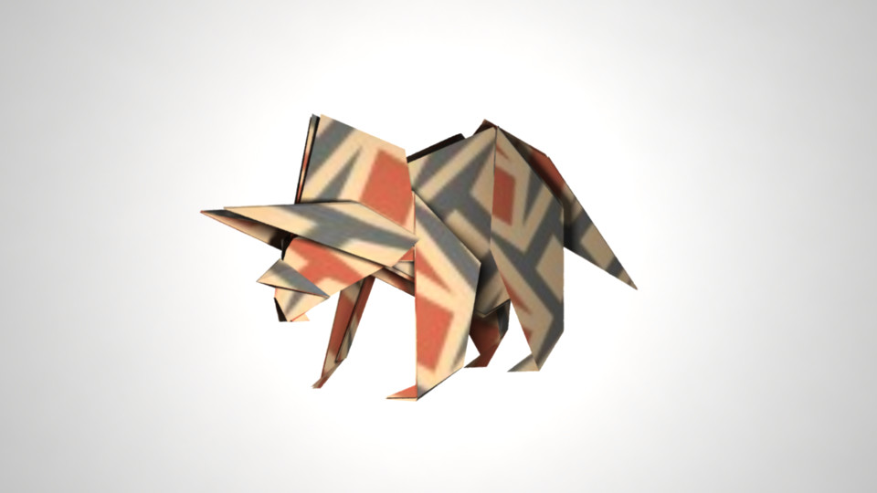 ArtStation - Dinosaur Origami