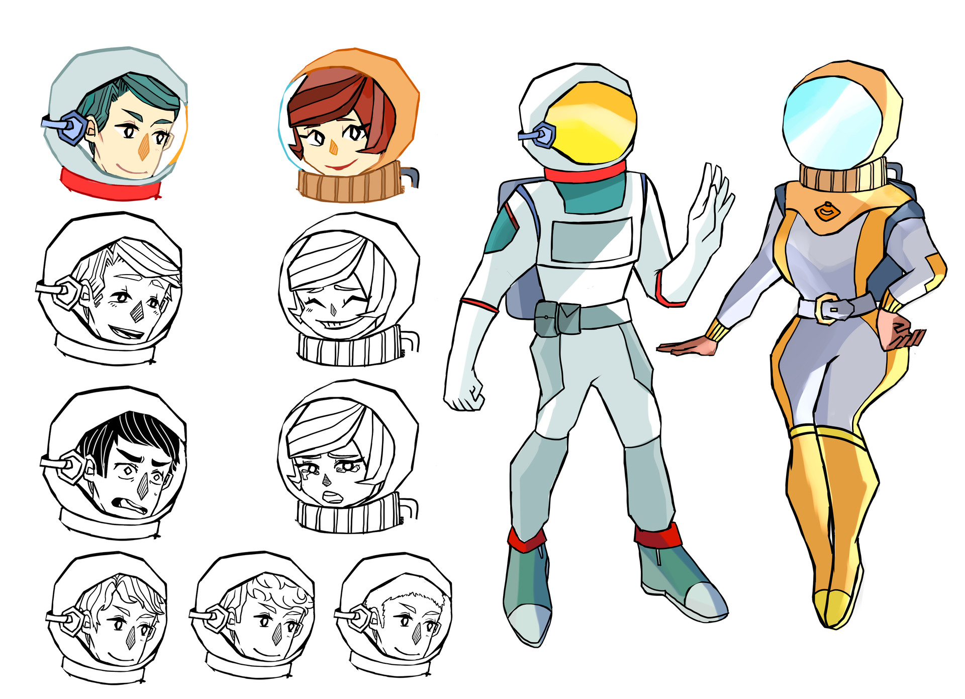 ArtStation - Character Design for "Deep Sea"