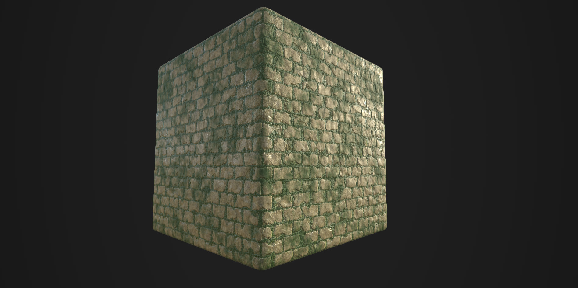 ArtStation - Mossy brick