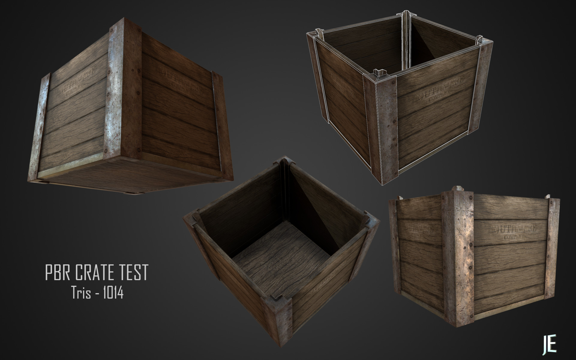 ArtStation - PBR Crate Test
