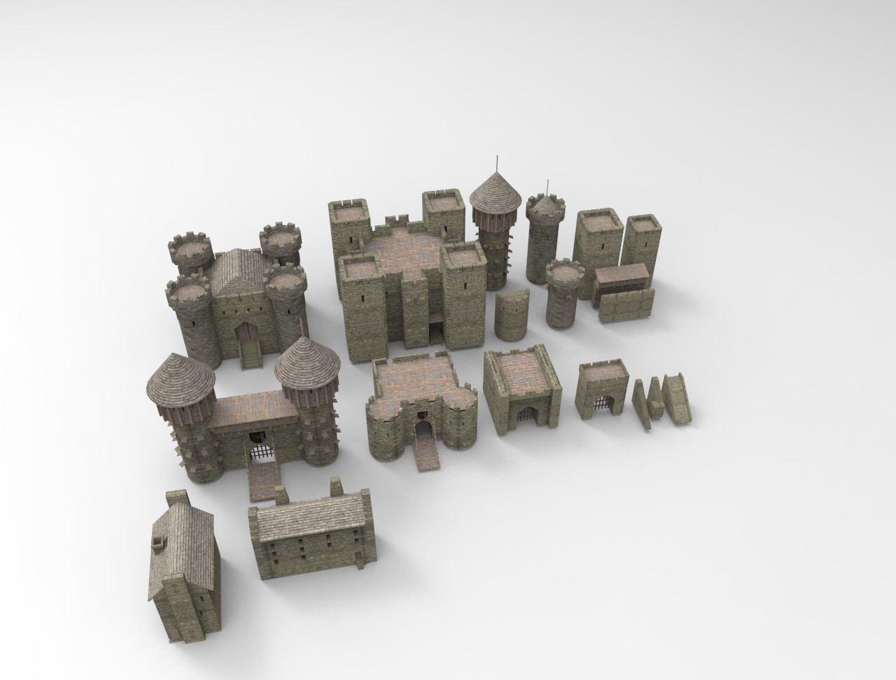 ArtStation - Game 3d model castle constructor