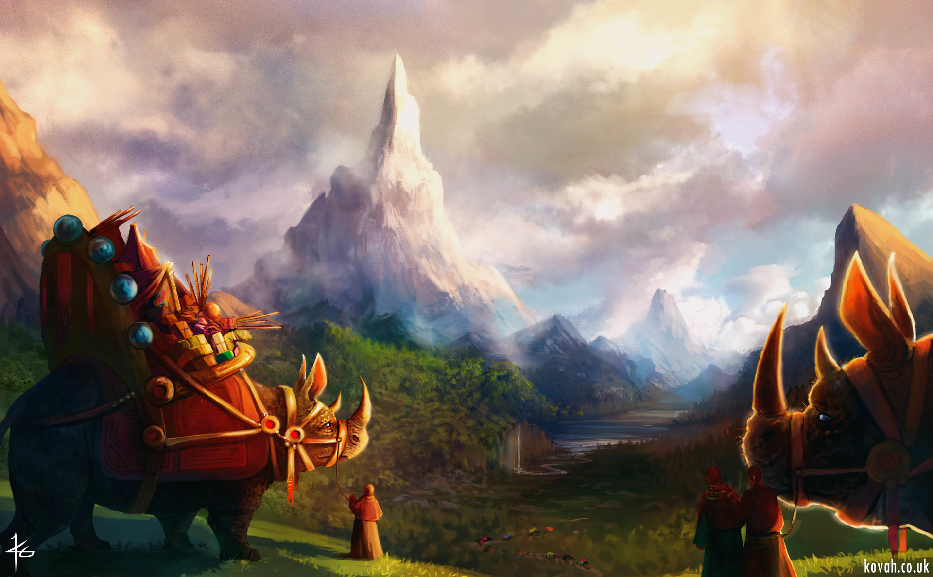 ArtStation - Dragon Tooth Mountain