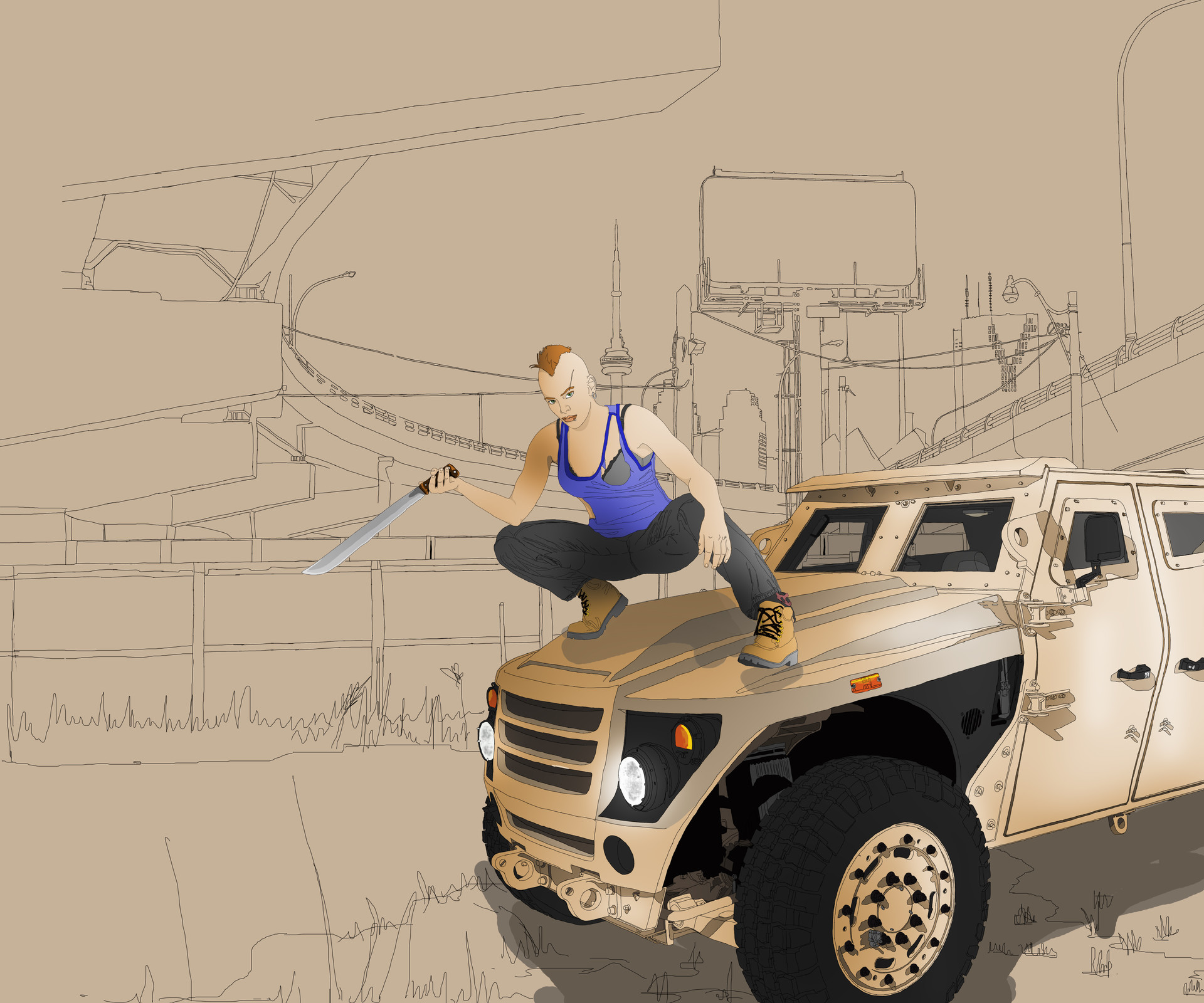 ArtStation - Toronto Zombie Hunter