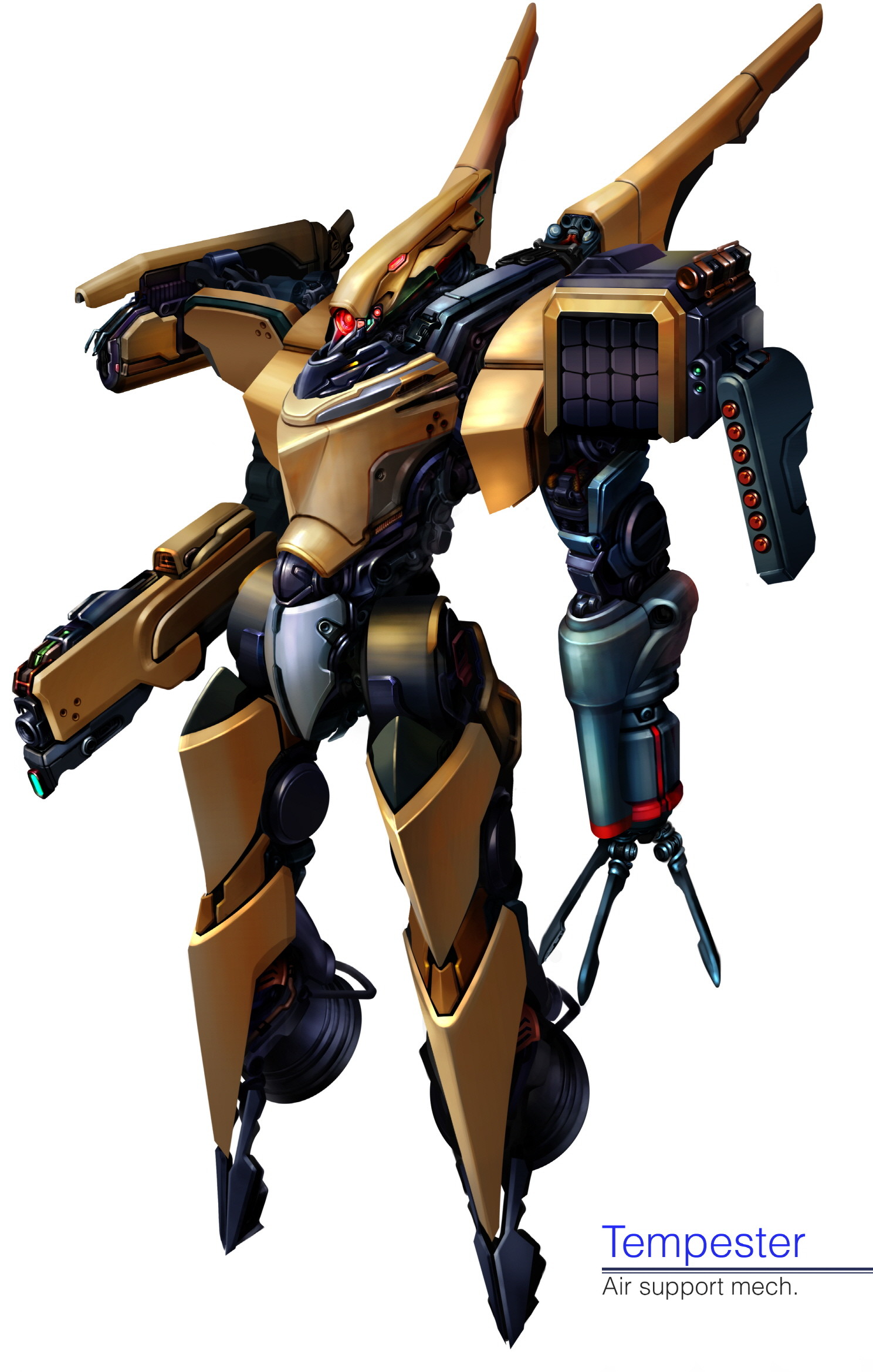 ArtStation - Air support mech. Tempester.