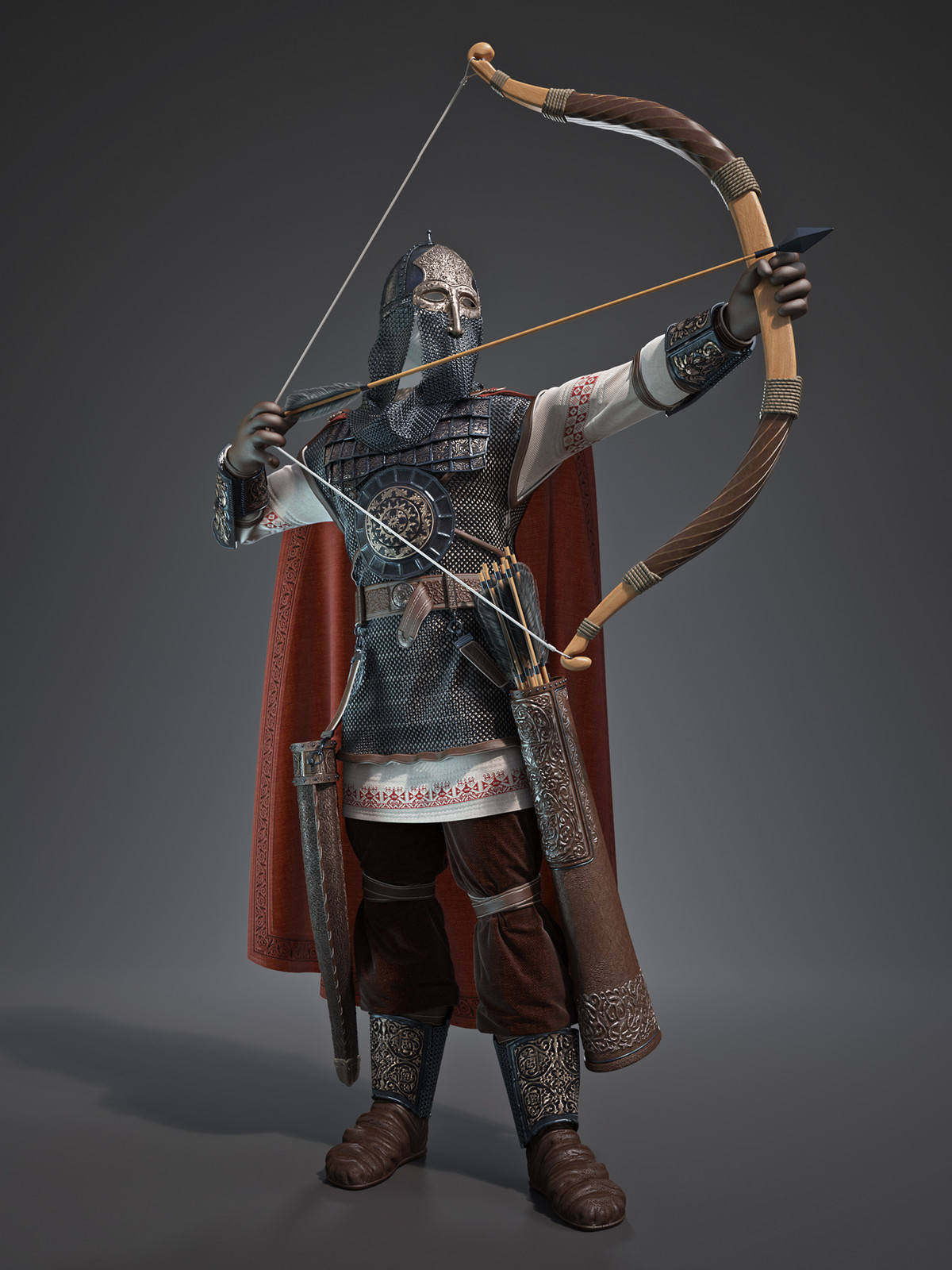 Nick To (dr540) - Weapons and armor of a warrior of the 12th century.