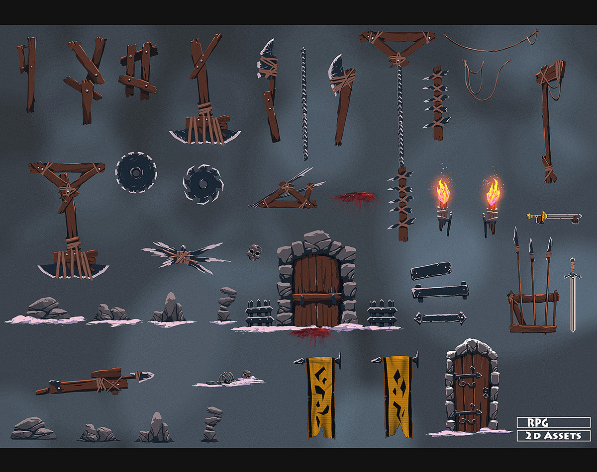 ArtStation - Medieval 2d Assets
