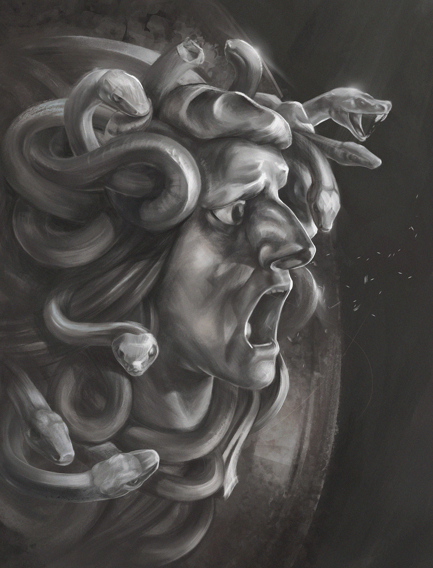 ArtStation - Shield of Athena with Medusa