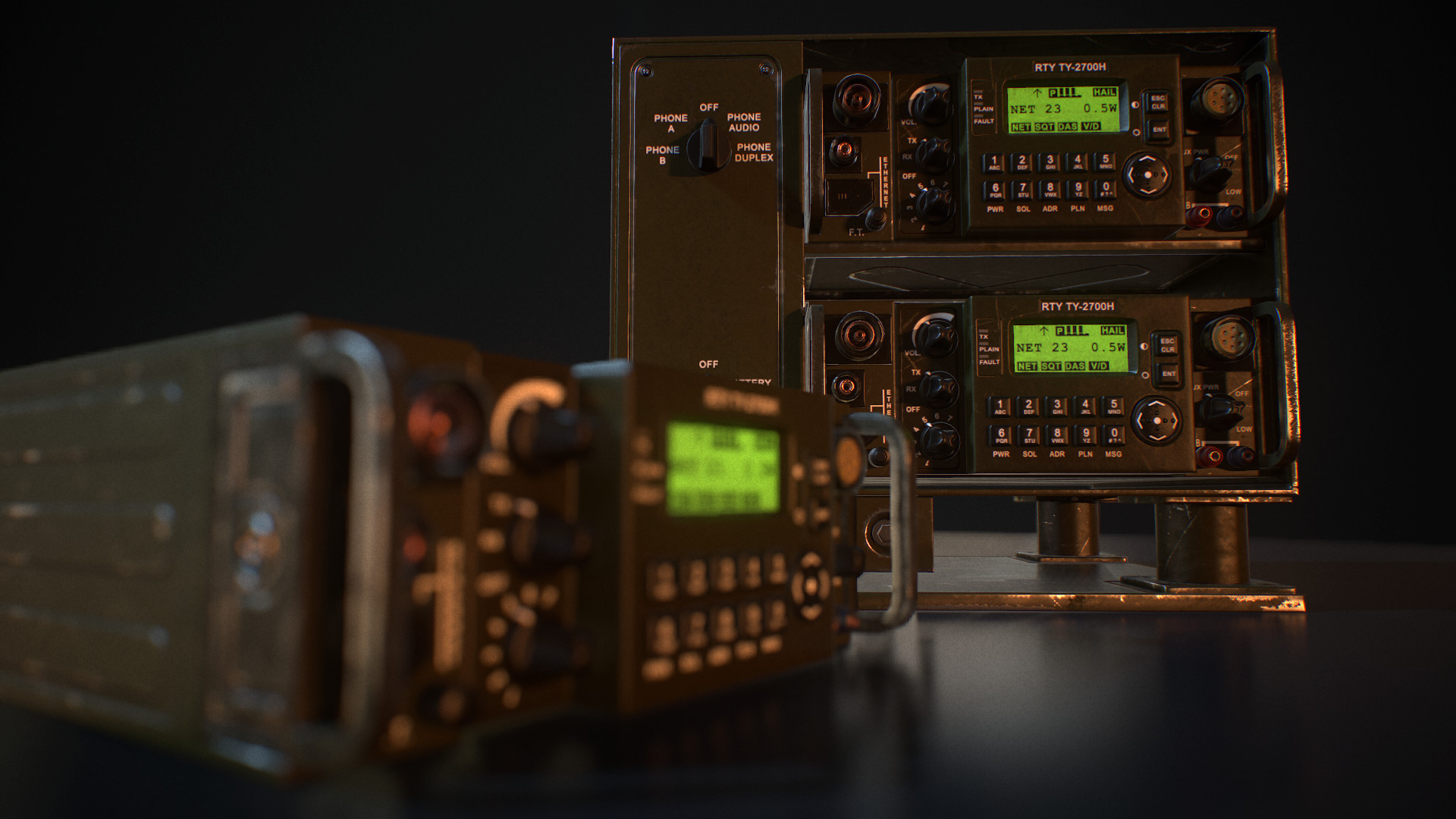 ArtStation - Military Radio and Docking Station