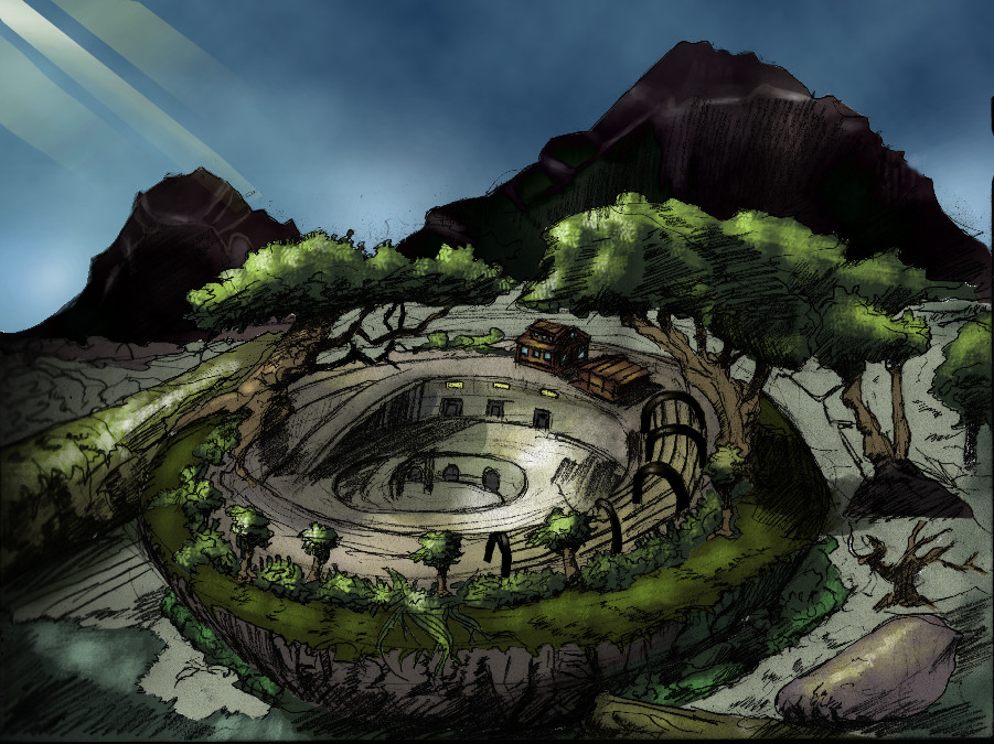 ArtStation - WIP Jungle Outpost