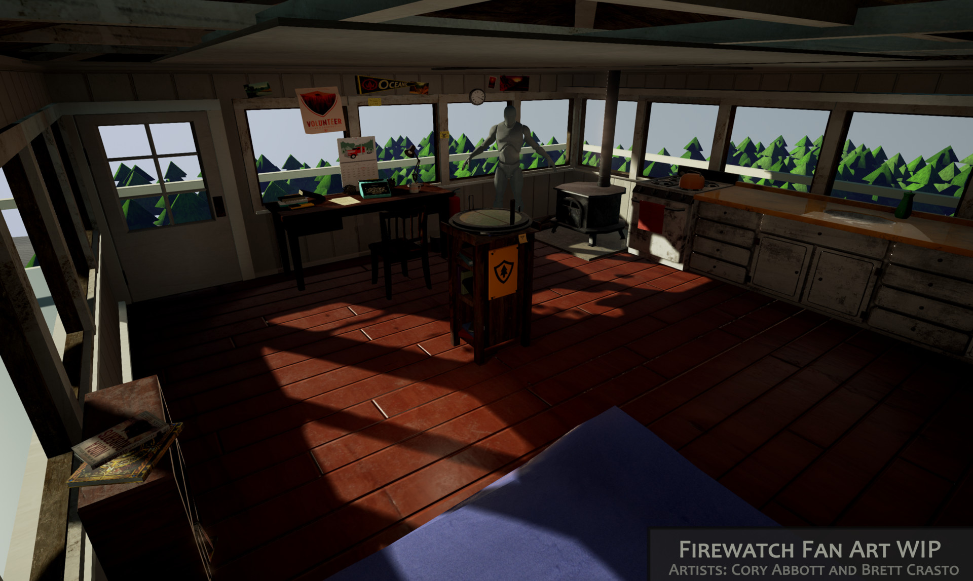 ArtStation - Firewatch Fan Art, Cory Abbott