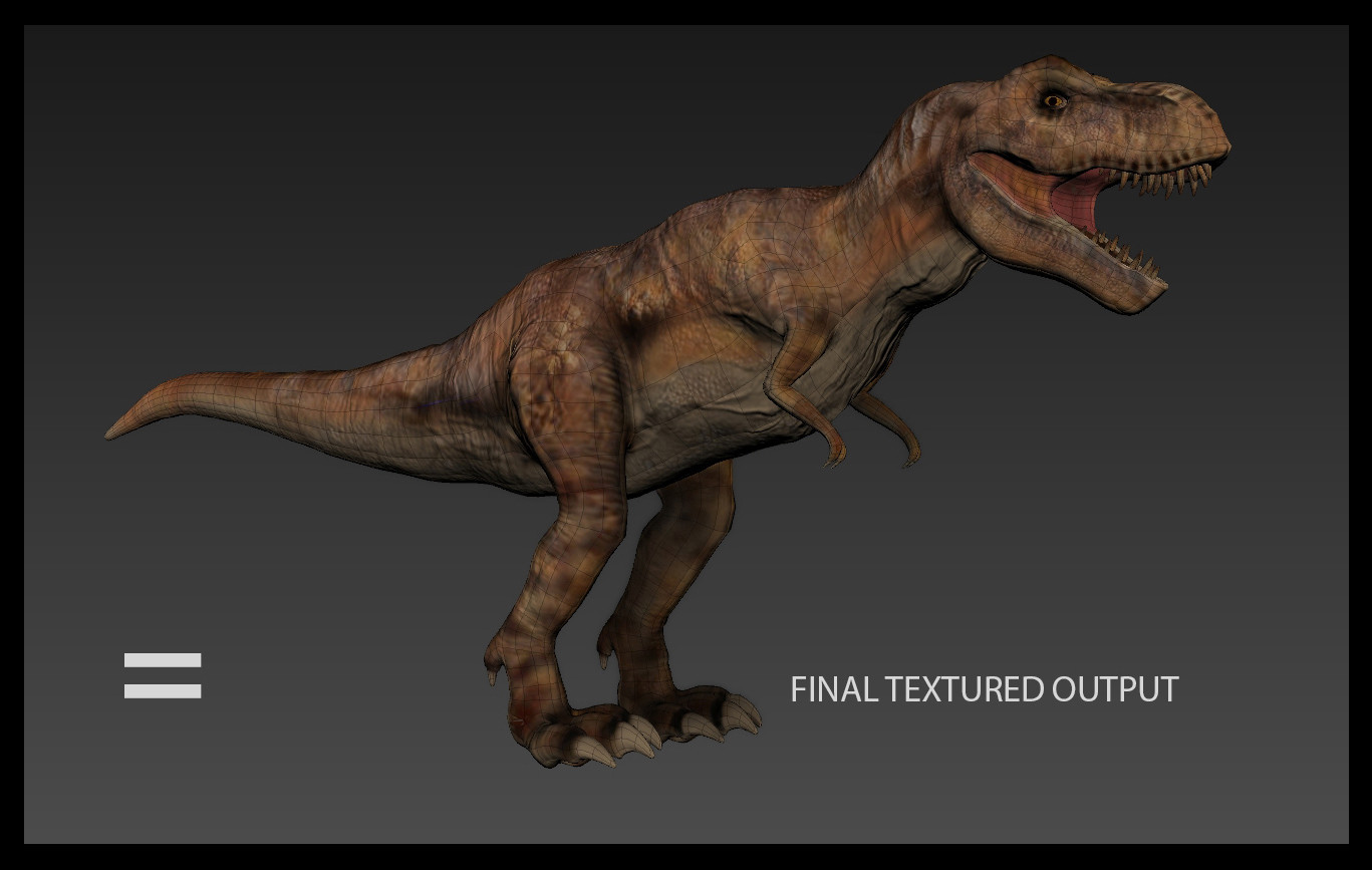 ArtStation - T-Rex Game Model