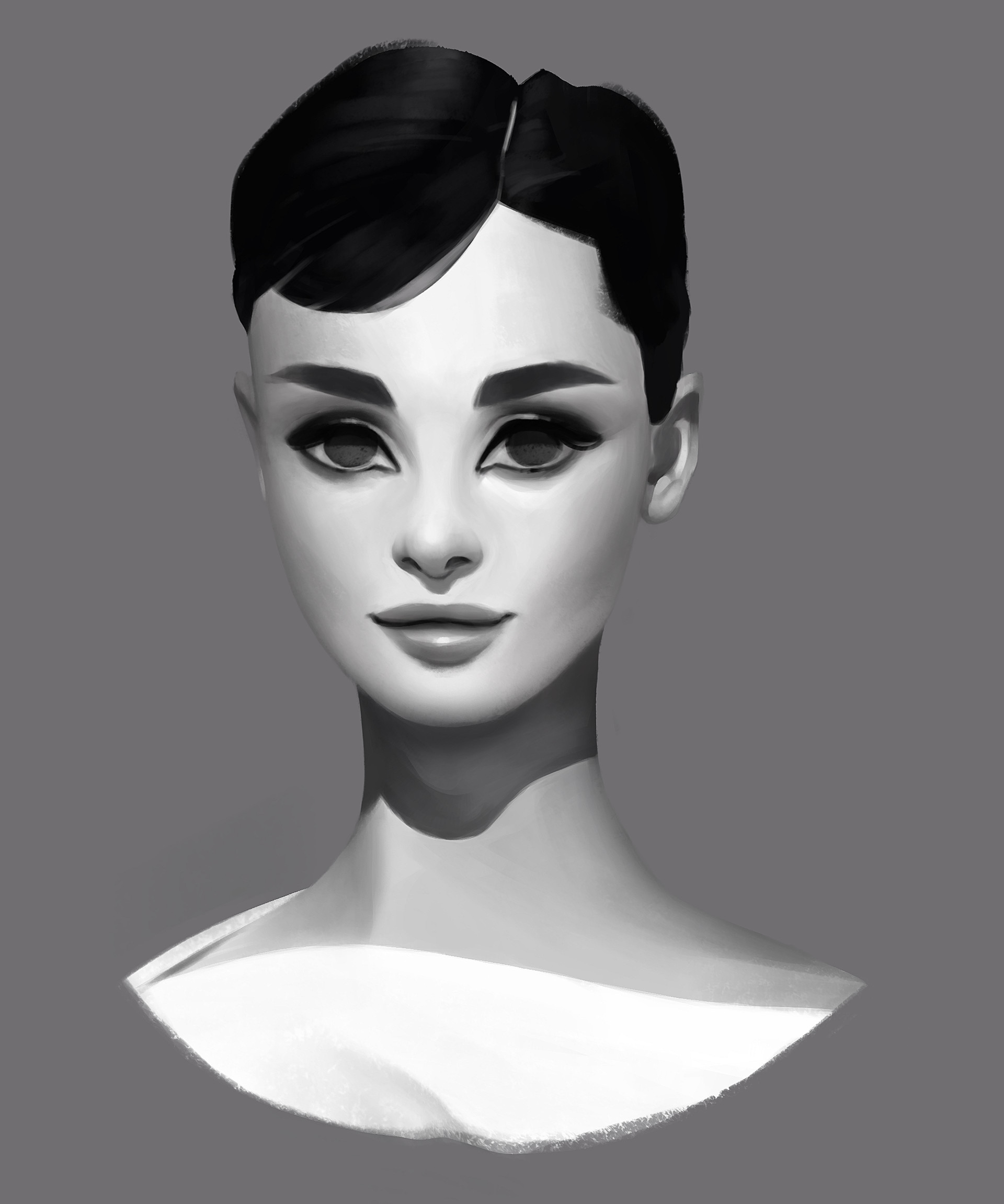 ArtStation - Audrey Hepburn study
