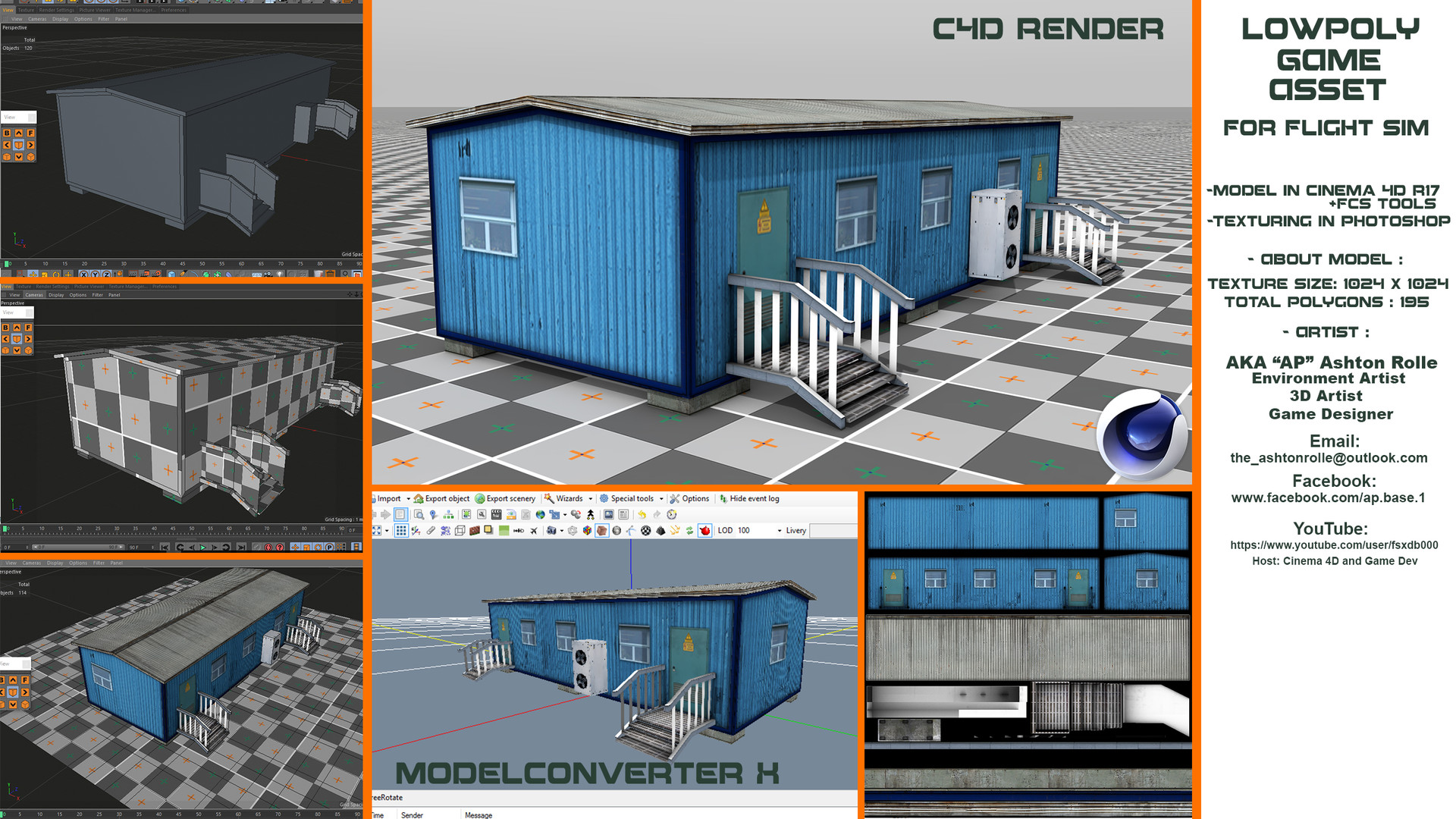 ArtStation - LowPoly Asset for Flight Sim
