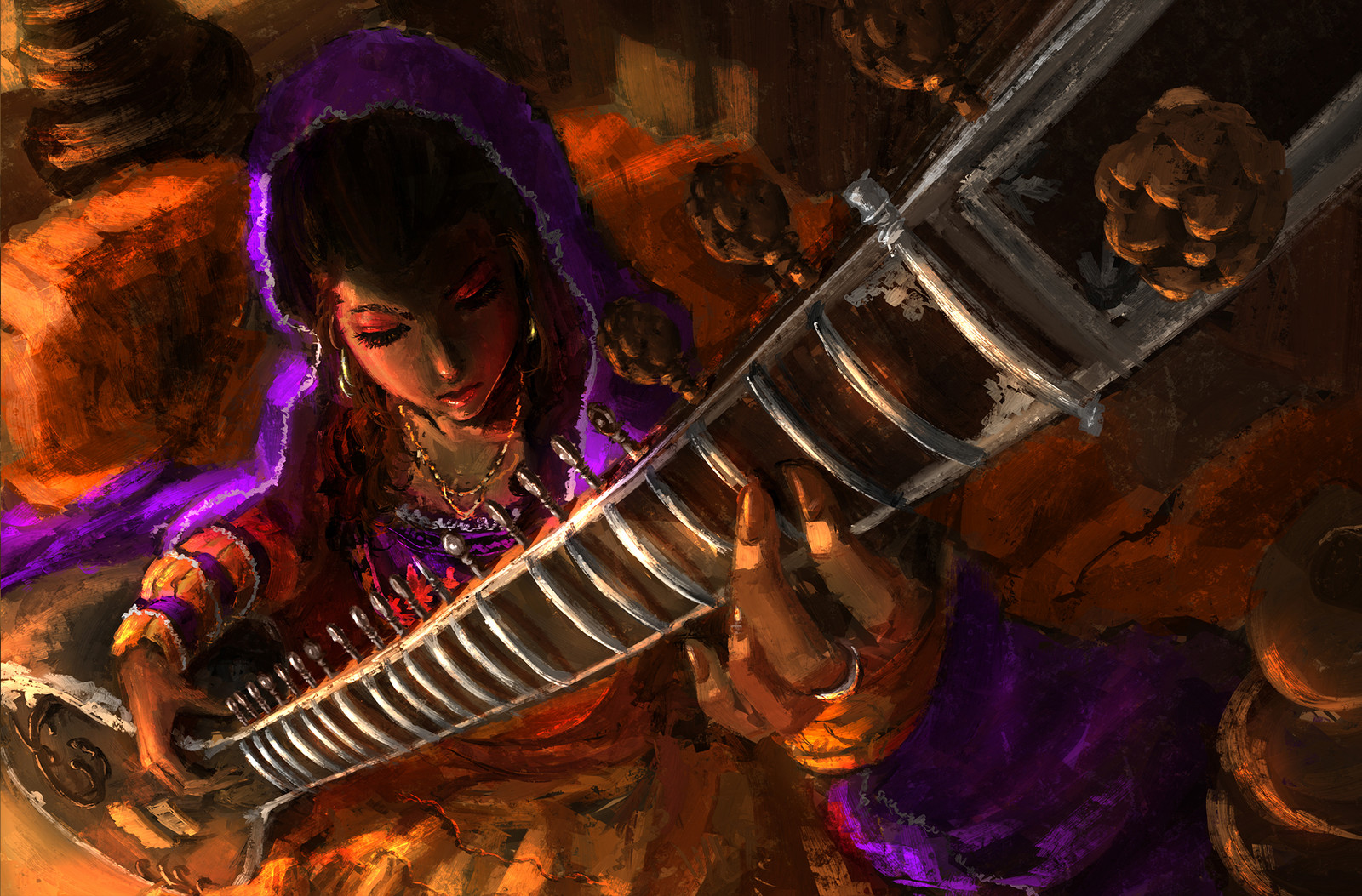Mark Cosmiano - Female Sitar Player