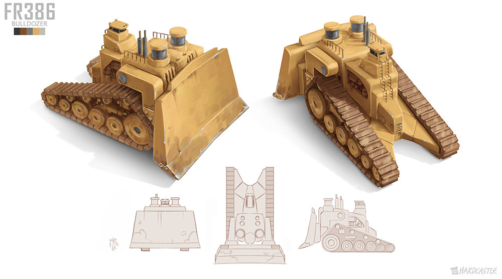 ArtStation - FR386 Bulldozer