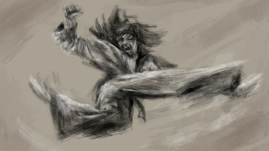 ArtStation - Flying kick