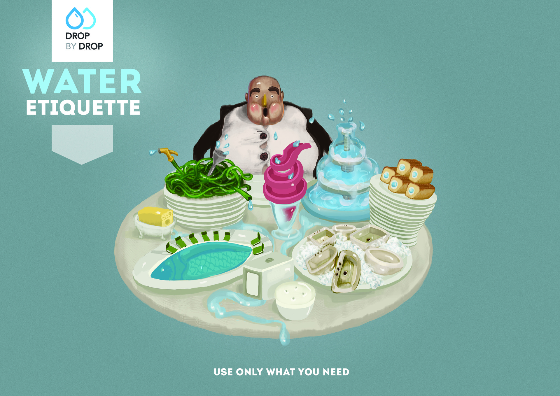 ArtStation - Drop by Drop AD Campagn Challenge