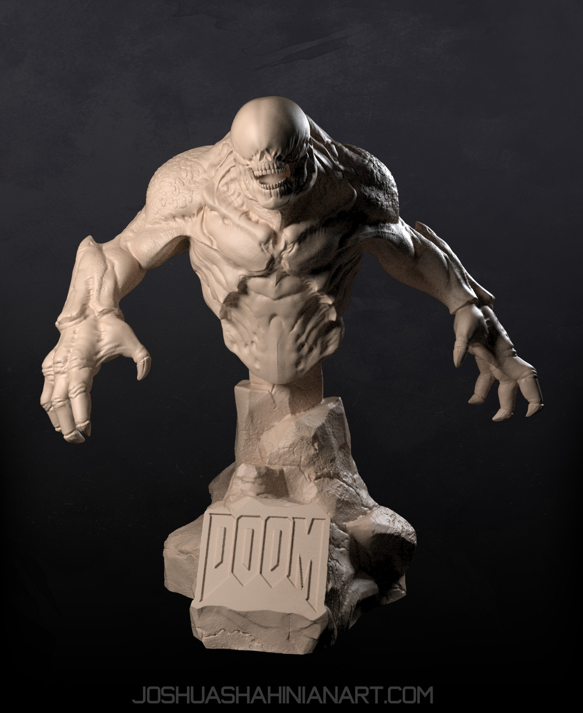 ArtStation - DOOM Hell Knight Bust