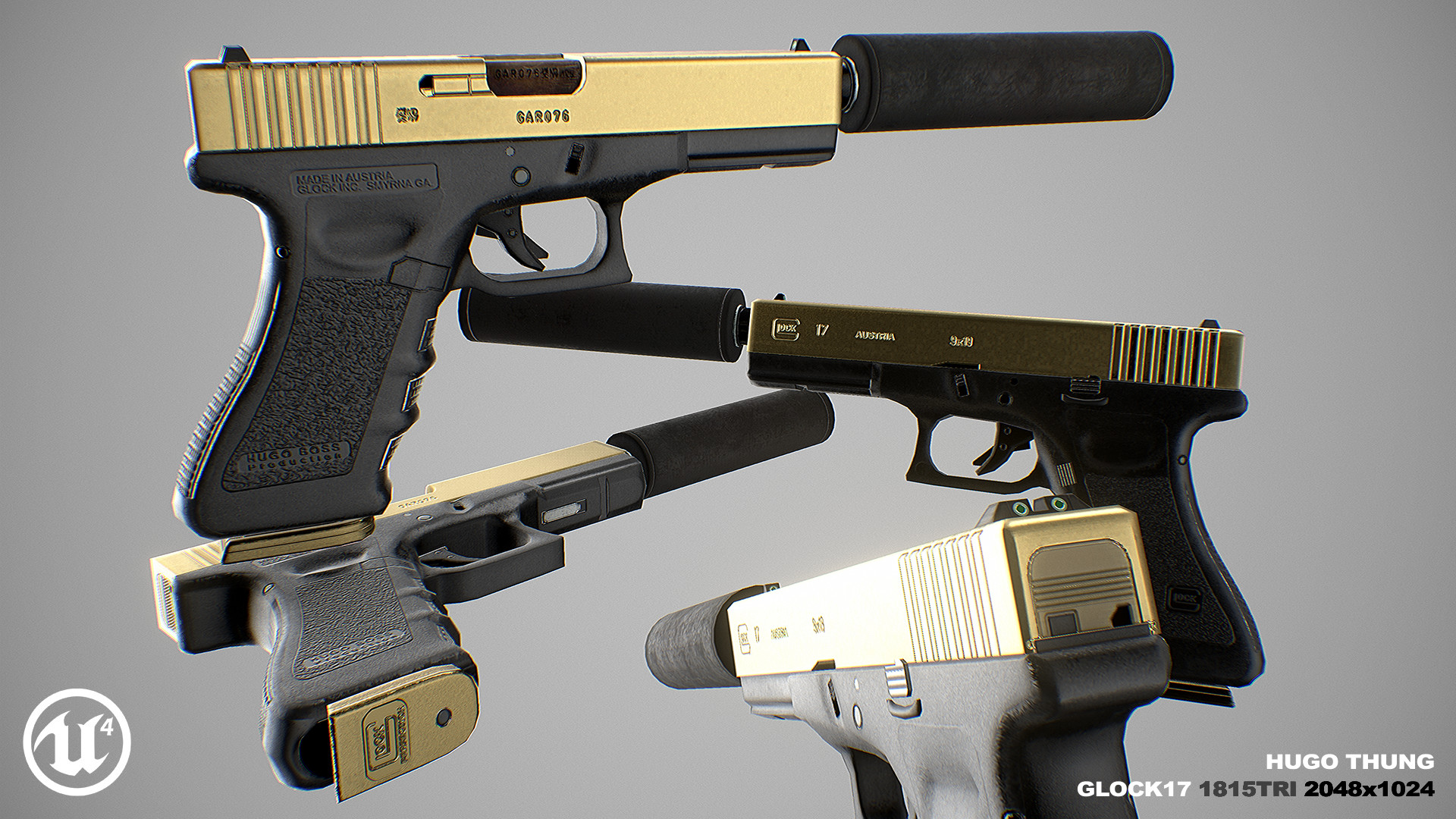 Chrome Glock 17