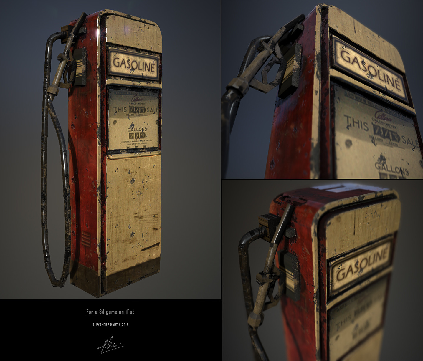 ArtStation - OLD FUEL PUMP For a game on iPad
