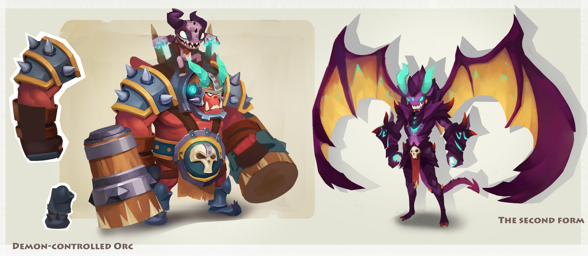 ArtStation - Orc&Demon