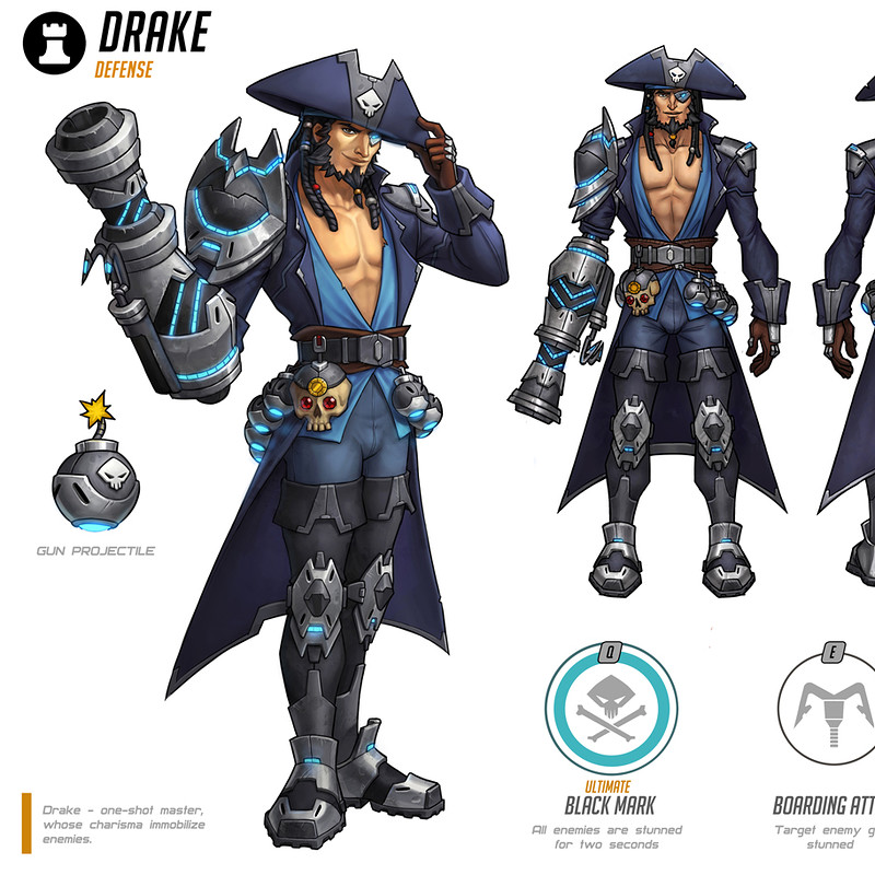 ArtStation - Drake for Overwatch concept, Alena Medovnikova