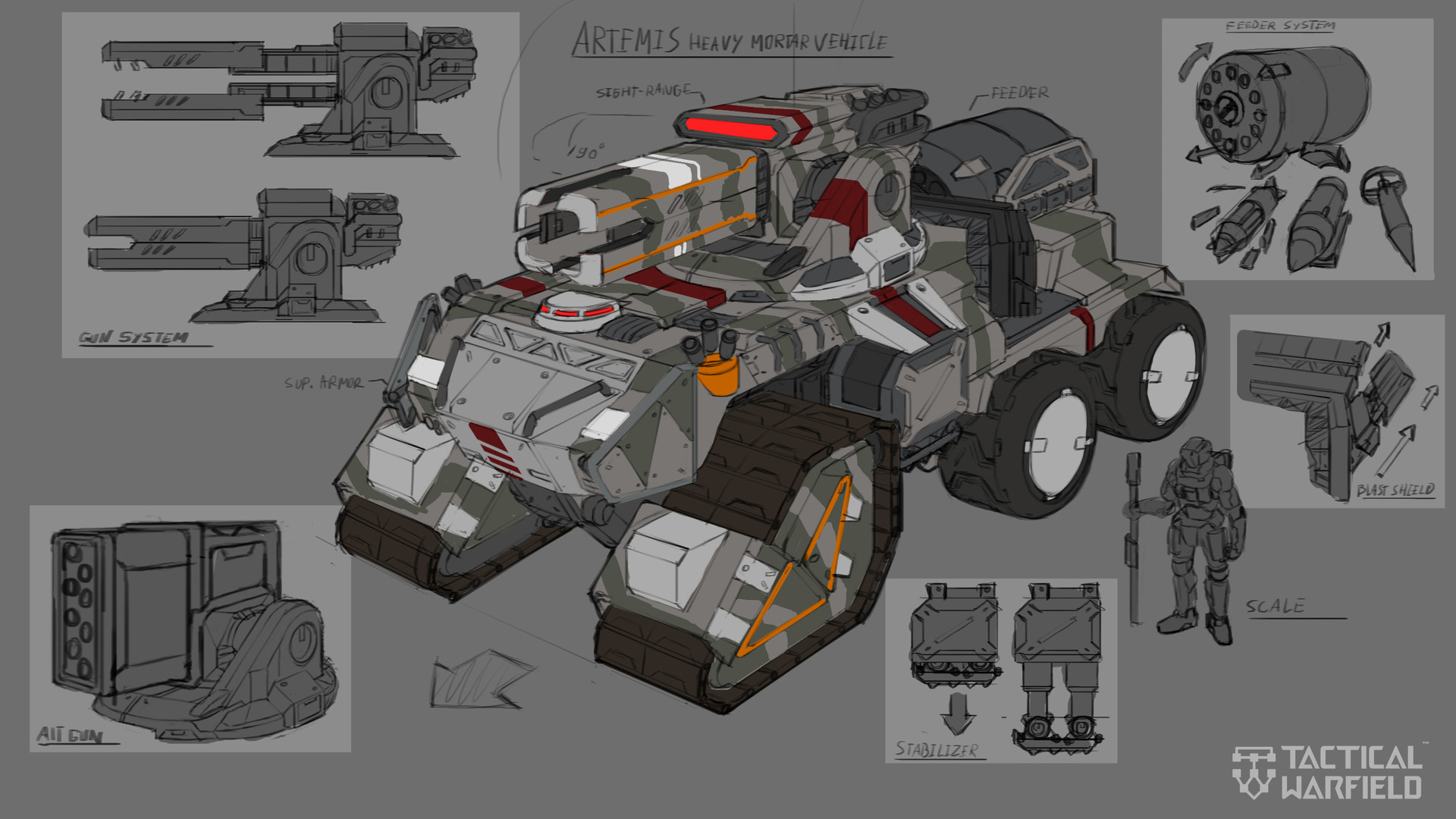 ArtStation - Self Propelled Howitzer Rough Concept
