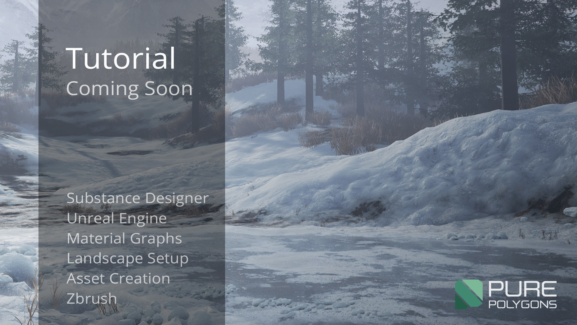 ArtStation - Forest Snow Ground Tutorial - Out Now!