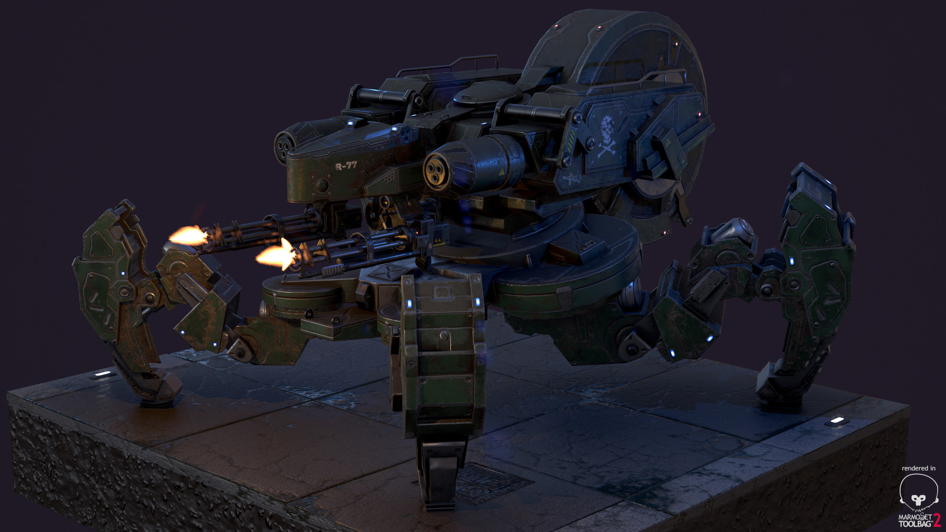 ArtStation - Spider Tank - Real-time