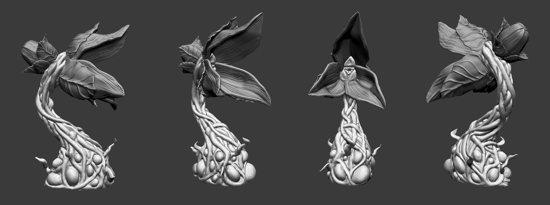 ArtStation - Alien carnivorous plant - HR sculpt - Biomydra