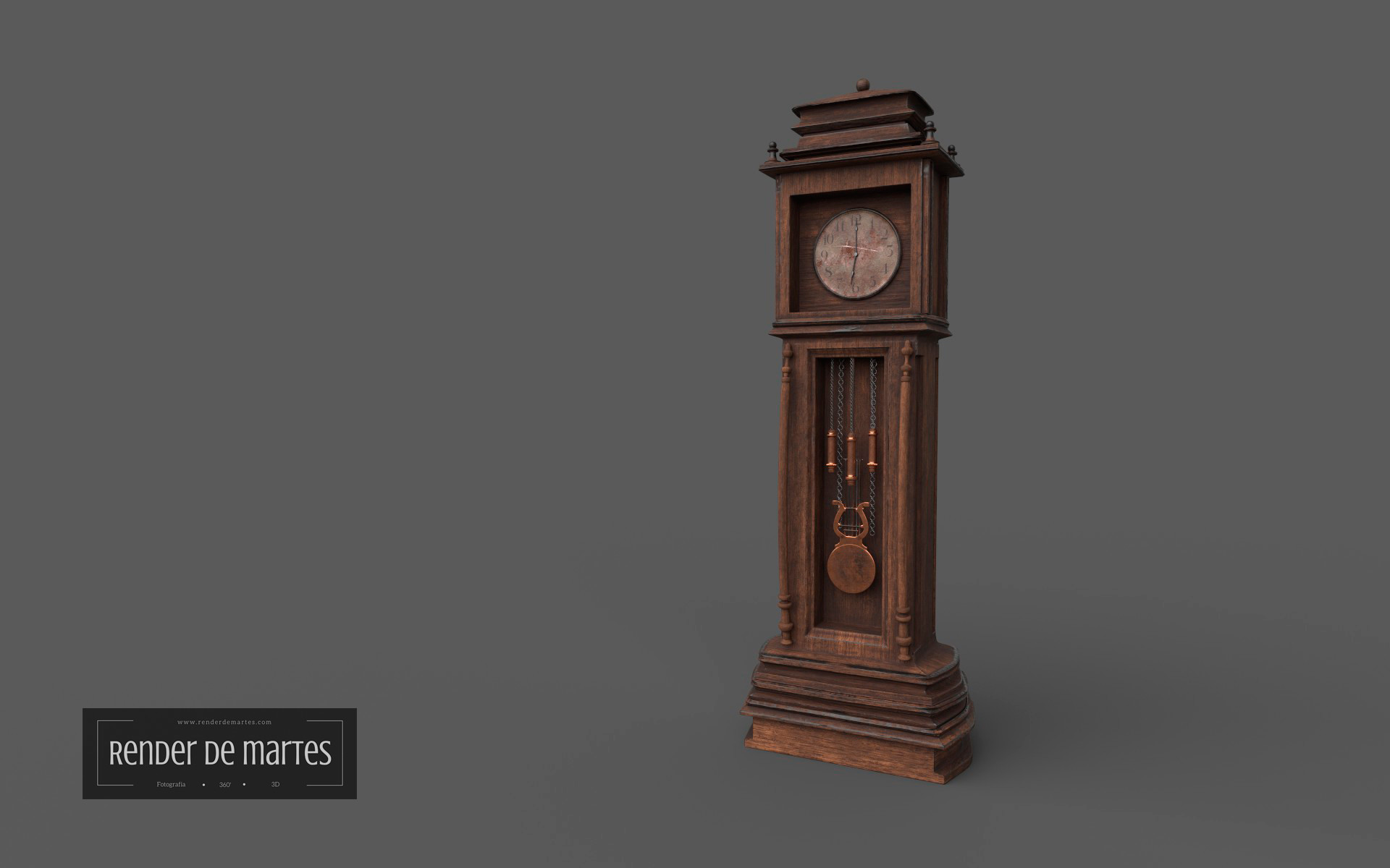 ArtStation - Antique Stand Clock