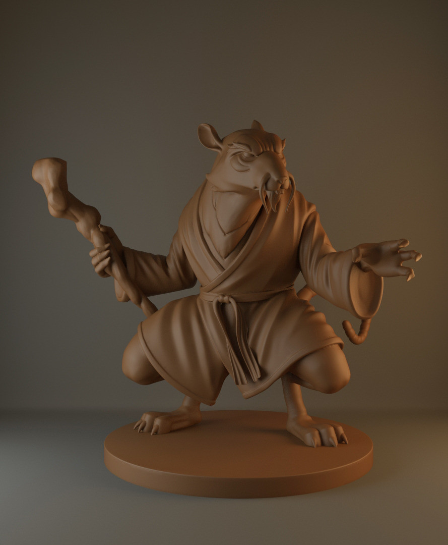 ArtStation - Splinter - Teenage Mutant Ninja Turtles: Shadows of the Past - IDW Games