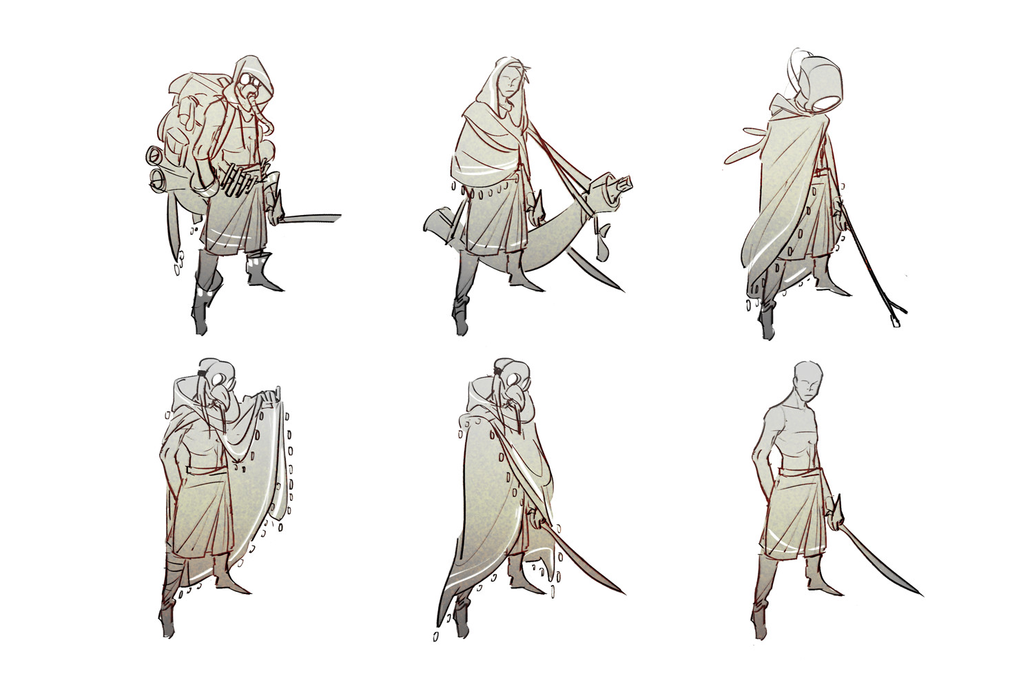 ArtStation - Character sheets 001 - 003