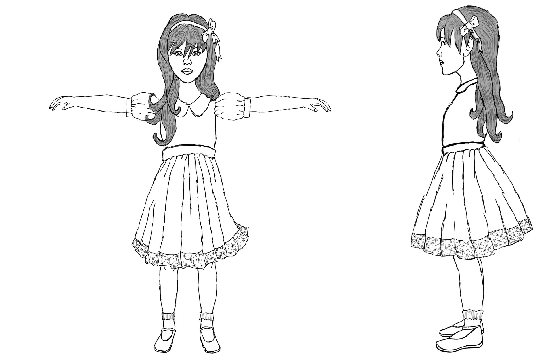 ArtStation - Blueprint - Garota