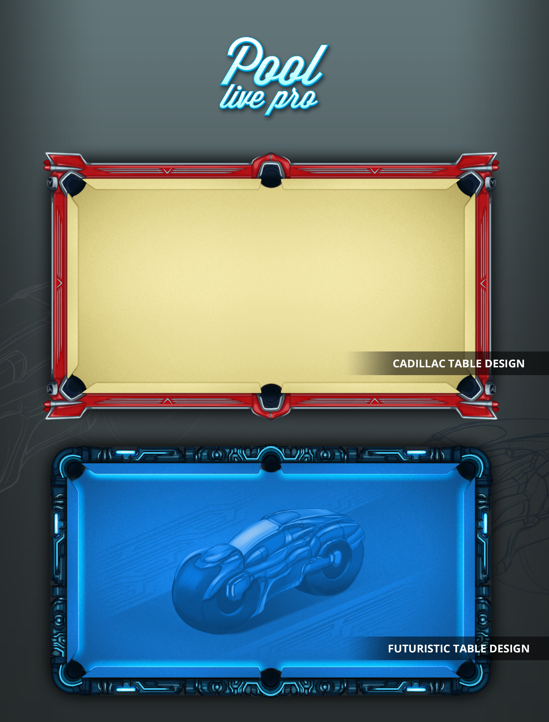 ArtStation - POOL LIVE PRO - tables design