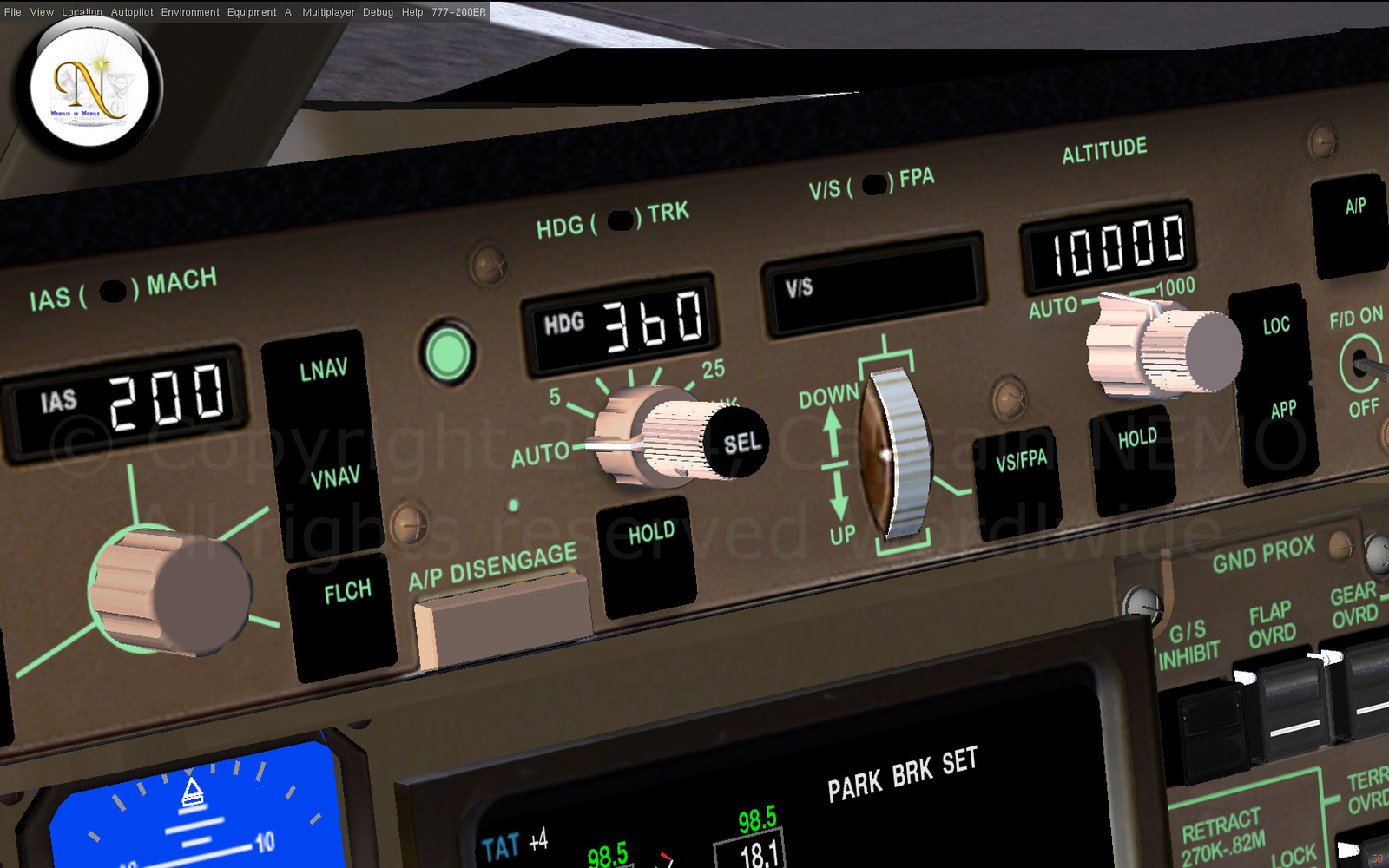 Luigi Zollo - Boeing 777, Cockpit Model
