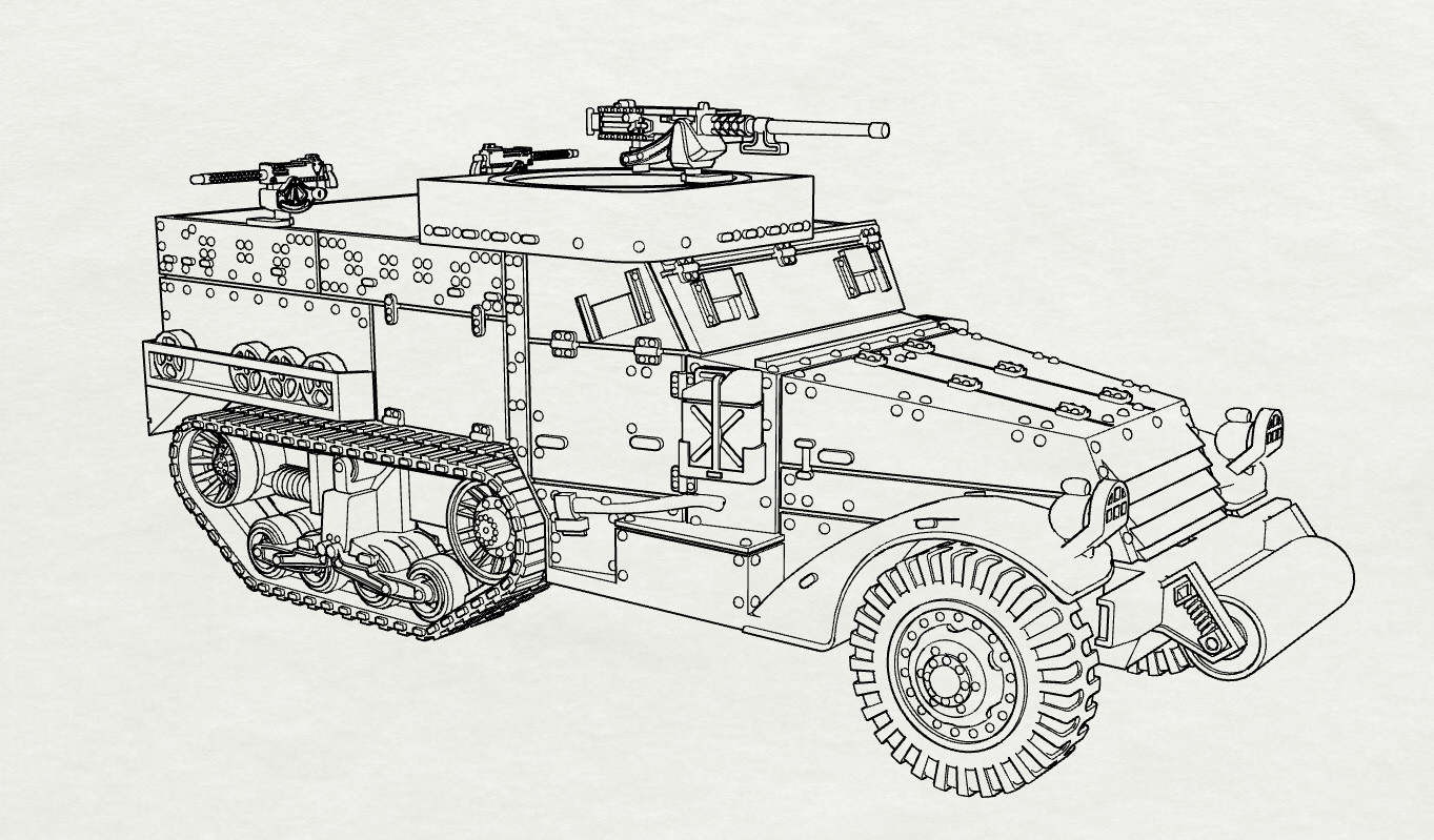 half track drawings