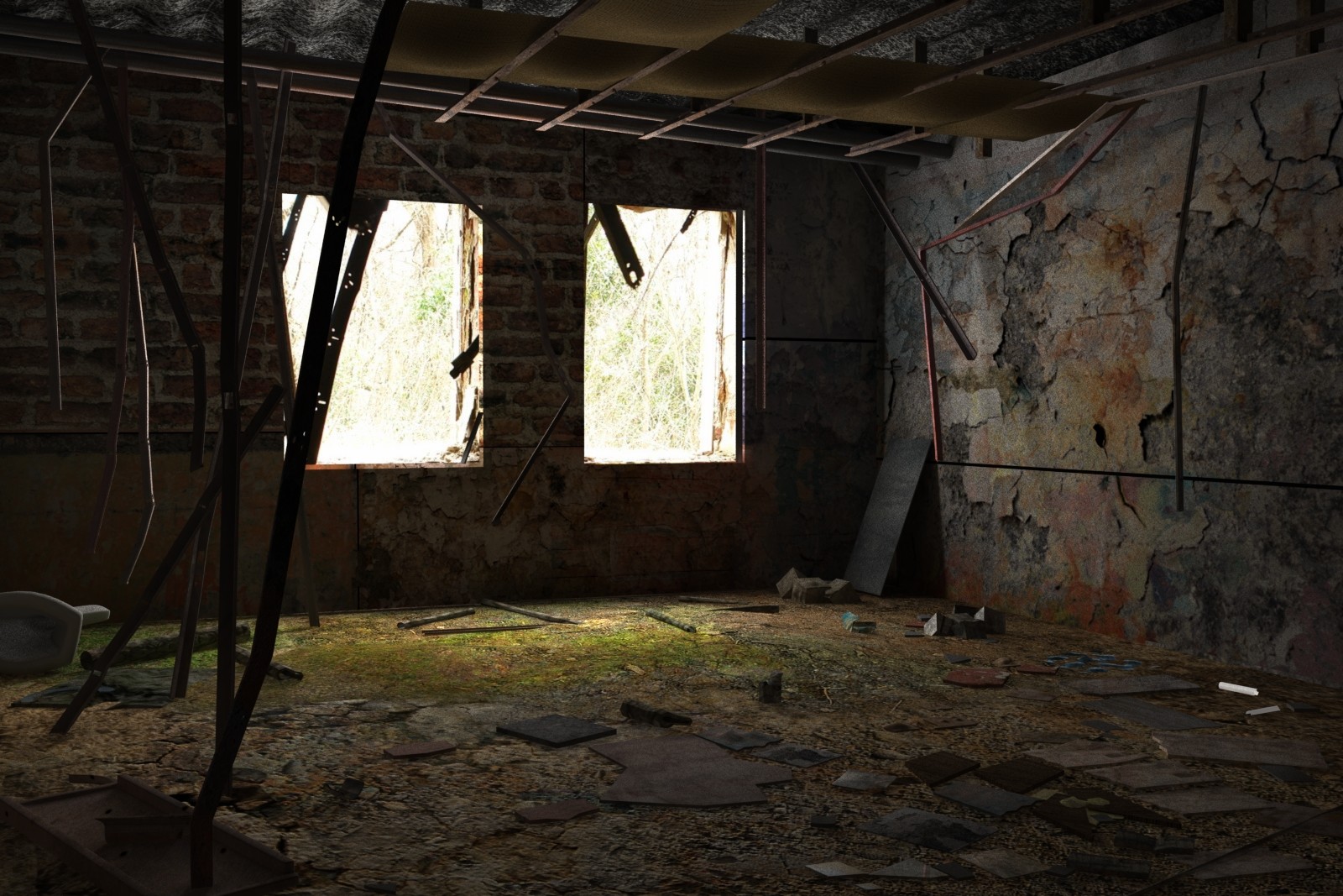 ArtStation - Abandoned Room