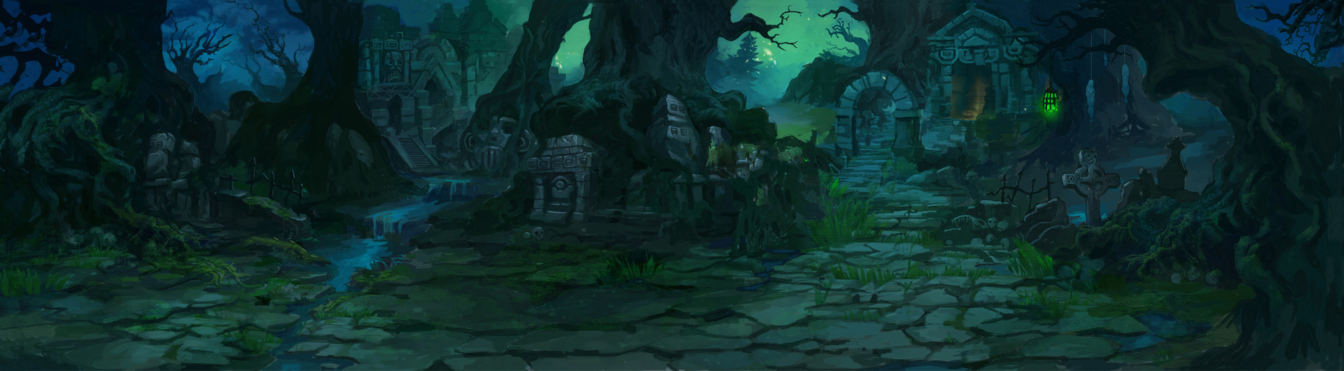 ArtStation - Undead cemetery
