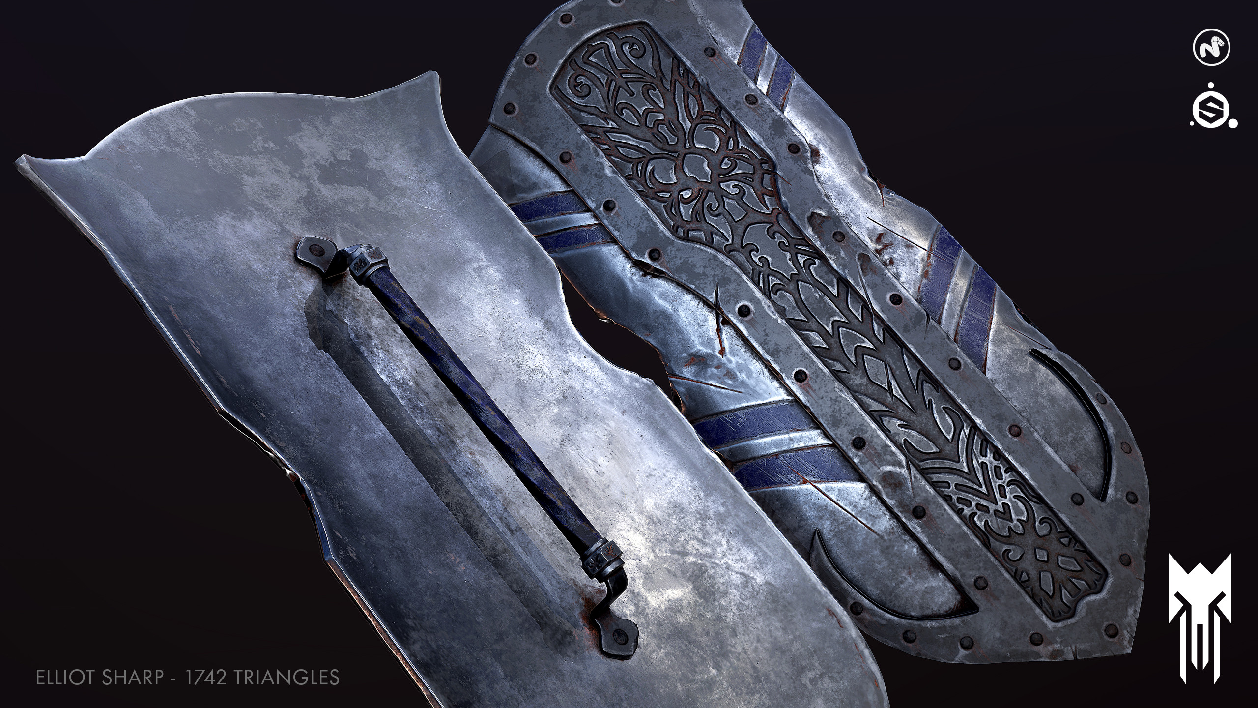 Elliot Sharp - Freelance 3D Artist - UE4 Shield Pack - Tower Shield