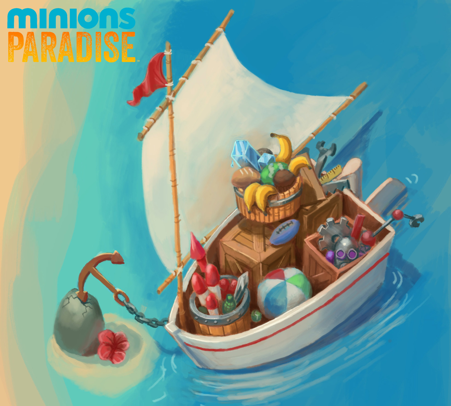 Nathan Gordon - minions paradise concept art