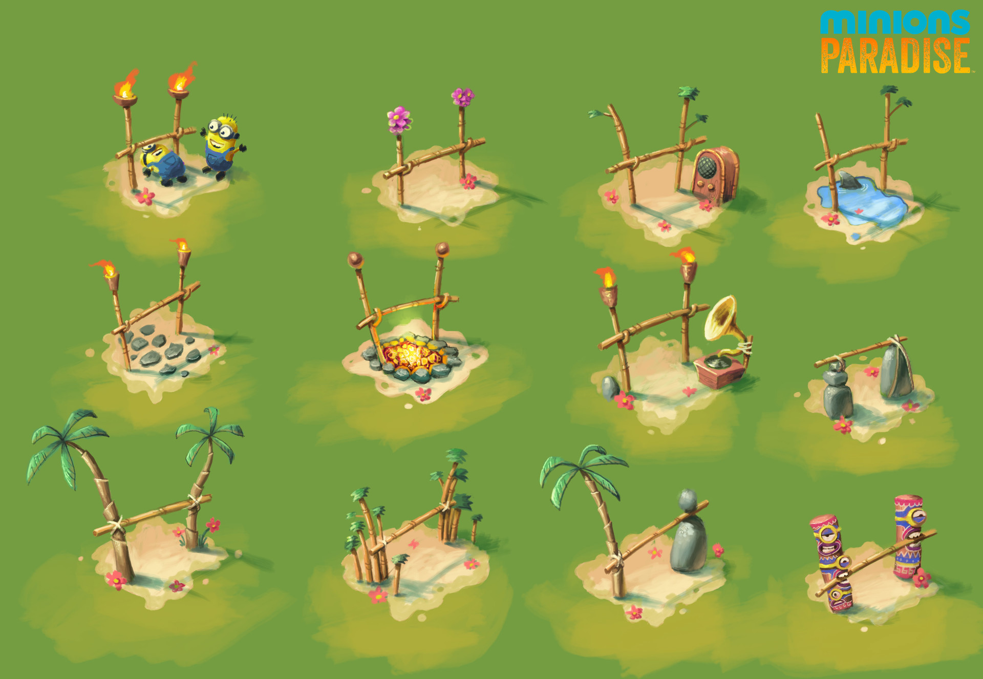 Nathan Gordon - minions paradise concept art