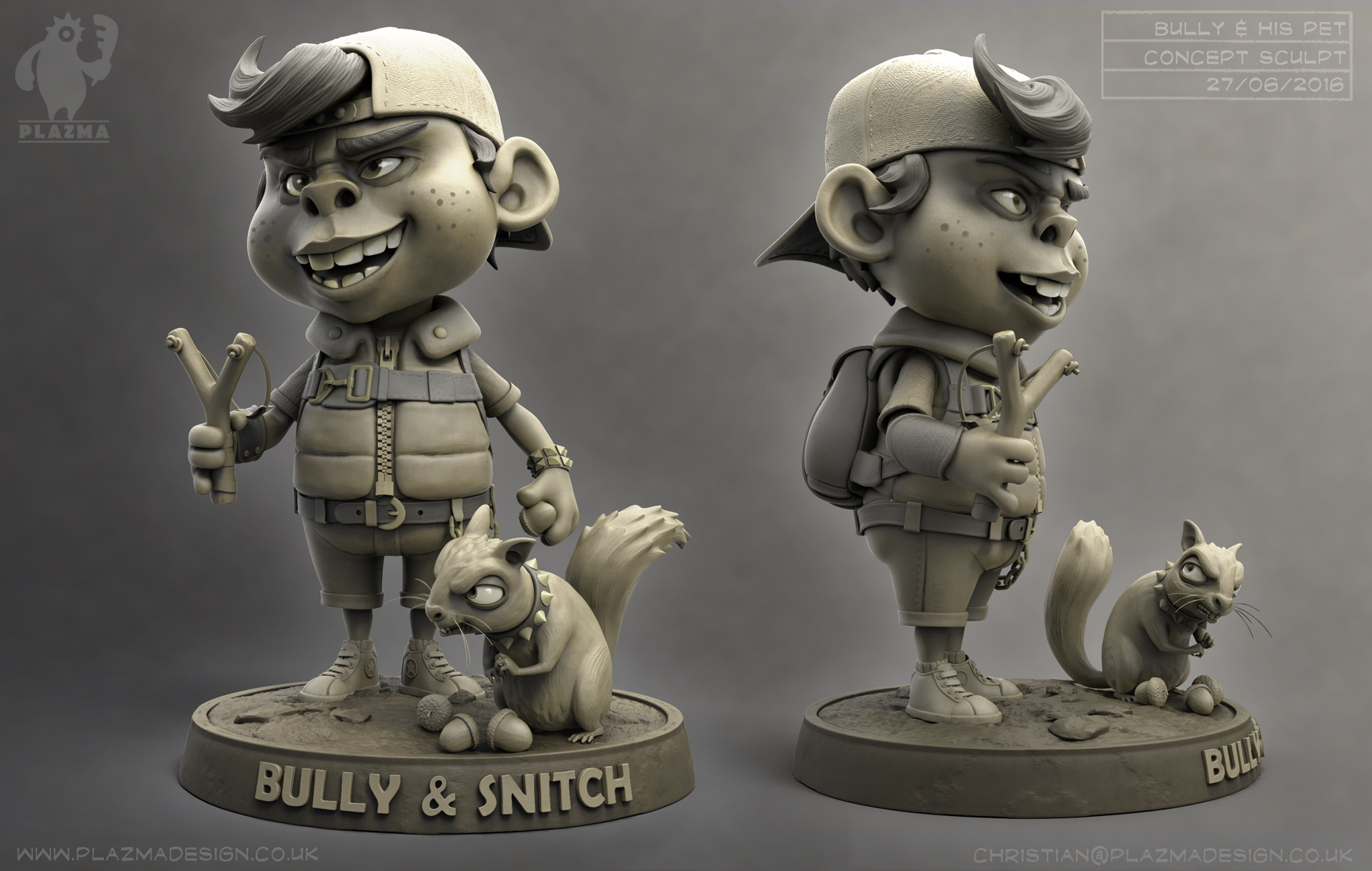 ArtStation - The Bully and his pet